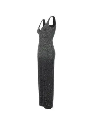 TWENTY FOURHAITCH Norei Rhinestone-embellished Maxi Dress