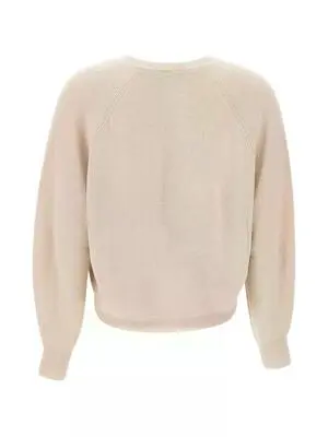 Hemisphere Ribbed-knit V-neck Cardigan