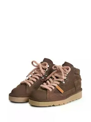 PANCHIC Lace-up Nubuck Leather Sneakers