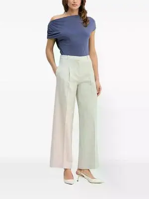 MOS MOSH Off-shoulder Ruched Sleeve Top - Blue