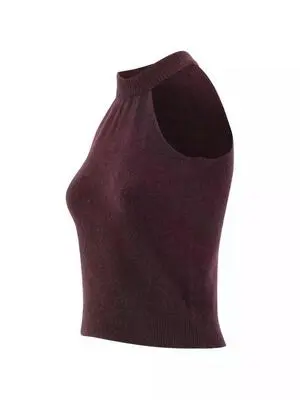 LANEUS Sleeveless Knitted Top