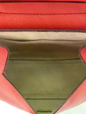 Chloé Drew Leather Small Crossbody Bag - Red