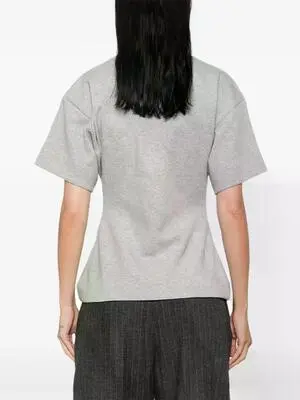 LA PISCINE Fitted Short-sleeve T-shirt - Grey