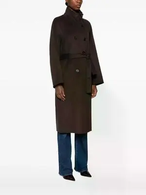 VICOLO Double-breasted Belted Coat
