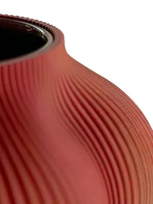SHEYN Little Peach Ribbed Vase