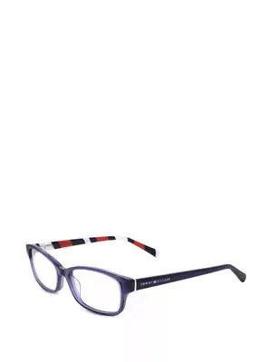 Tommy Hilfiger Rectangle Frame Eyeglasses - Blue