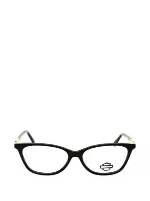 HARLEY-DAVIDSON Rectangle Frame Eyeglasses - Black