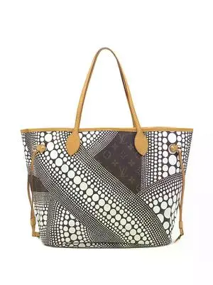 LOUIS VUITTON Yayoi Kusama Monogram Neverfull Mm Tote Bag - Brown