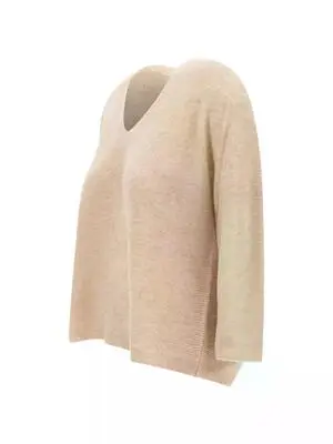 Hemisphere V-neck Cashmere Sweater