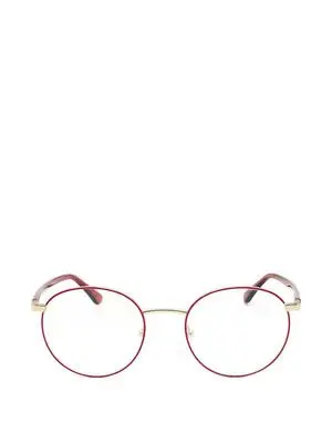 Calvin Klein Round Frame Eyeglasses - Red