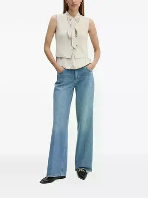 OUI Ribbed Knit V-neck Waistcoat