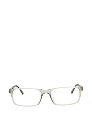 HARLEY-DAVIDSON Rectangle Frame Eyeglasses With Logo Plaque - Grey