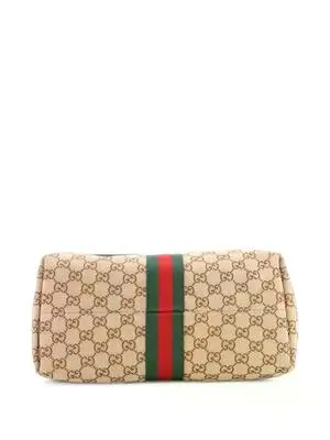 Gucci Gg Canvas Convertible Shopper Tote Bag - Brown