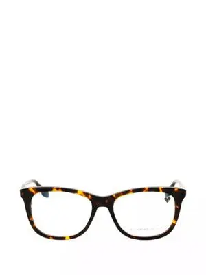Victoria Beckham Tortoiseshell-pattern Rectangle-frame Glasses - Brown