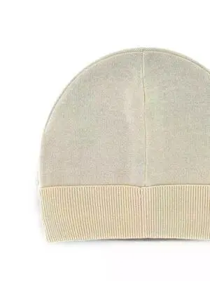 EA7 Logo-jacquard Ribbed-cuff Beanie Hat