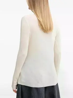 MOS MOSH Fine-knit Long-sleeve T-shirt