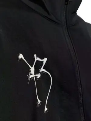 Y3 X Adidas Graphic-print Zip-up Sweater - Black