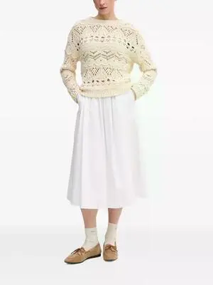 OUI Pointelle-knit Sweater