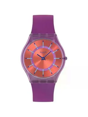 SWATCH Essentials 34mm Watch With Sunray Dial
