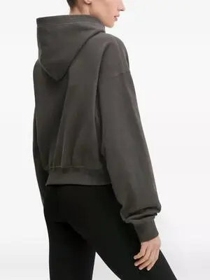 P.E Nation Cresent Logo-embroidered Cropped Hoodie