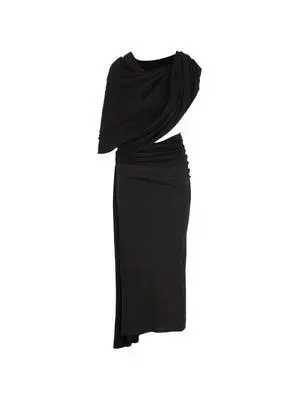Balenciaga Draped Cut-out Dress