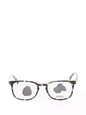 Tumi Tortoiseshell-effect Square-frame Glasses - Brown