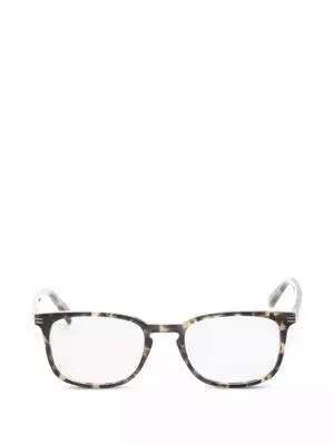 Tumi Tortoiseshell-effect Square-frame Eyeglasses - Brown