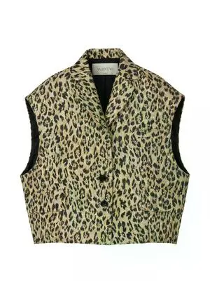 Valentino Garavani Leopard-print Jacquard Waistcoats