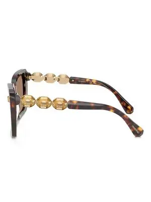 SWAROVSKI Crystal-embellished Square Sunglasses