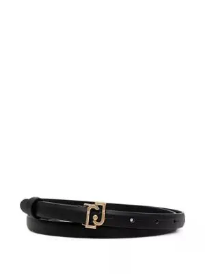 Liu Jo Logo Buckle Belt - Black
