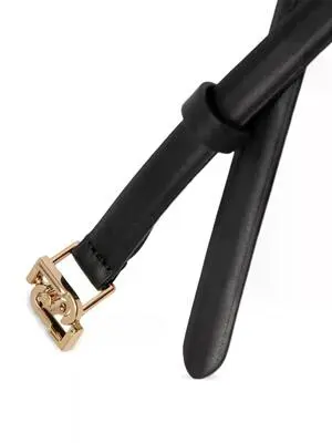 Liu Jo Logo Buckle Belt - Black