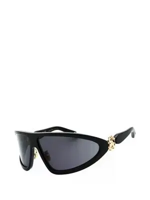 Roberto Cavalli Oversized Geometric Frame Sunglasses - Black
