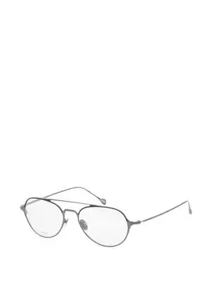 John Varvatos Double-bridge Pilot-frame Glasses - Grey