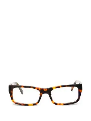 FILA Tortoiseshell-effect Rectangle-frame Eyeglasses - Brown