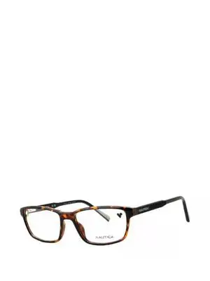 NAUTICA Tortoiseshell-effect Rectangle-frame Glasses - Brown