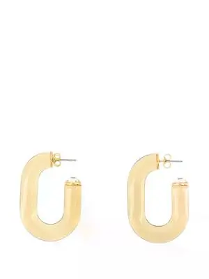 Rabanne Crystal-embellished Oval Hoop Earrings