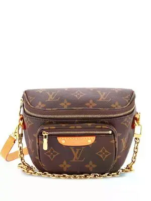 LOUIS VUITTON Monogram Mini Belt Bag - Brown