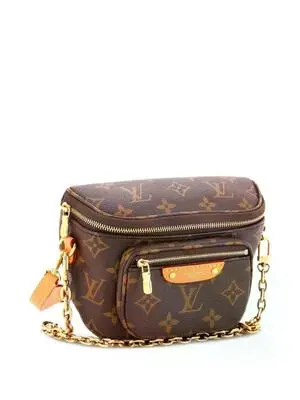 LOUIS VUITTON Monogram Mini Belt Bag - Brown
