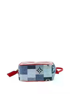 LOUIS VUITTON Patchwork Denim Shoulder Bag