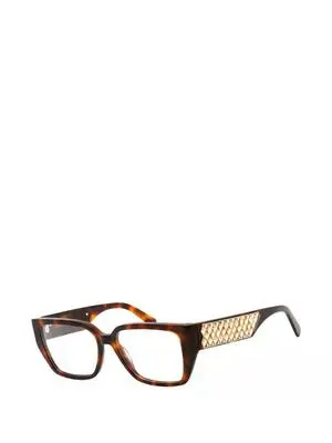 SWAROVSKI Tortoiseshell Rectangle-frame Glasses With Embellished Detailing