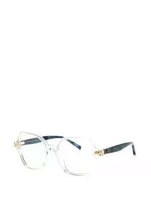 Tommy Hilfiger Geometric Frame Eyeglasses - White