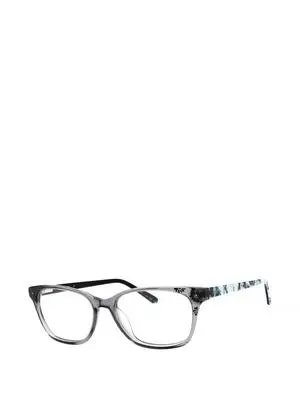 Bebe Floral Print Rectangle Eyeglasses