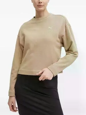 PUMA Logo Print Drop Shoulder Sweater