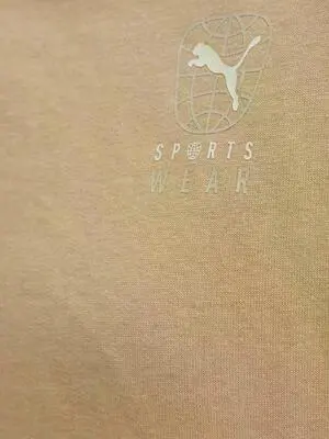 PUMA Logo Print Drop Shoulder Sweater