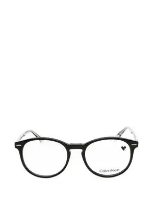 Calvin Klein Round-frame Glasses - Black