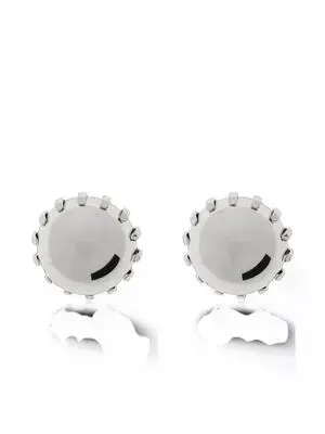 Marni Domed-style Stud Earrings - Silver