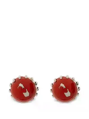 Marni Marni Embellished Prong-Set Earrings Silver