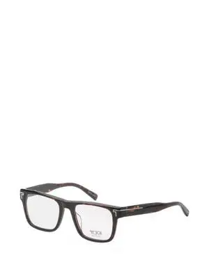 Tumi Rectangle-frame Glasses - Brown