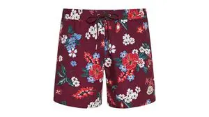 Moncler Floral Print Swim Shorts - Red