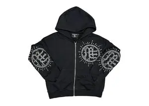 Mixed Emotion Eclipse Rhinestone Hoodie